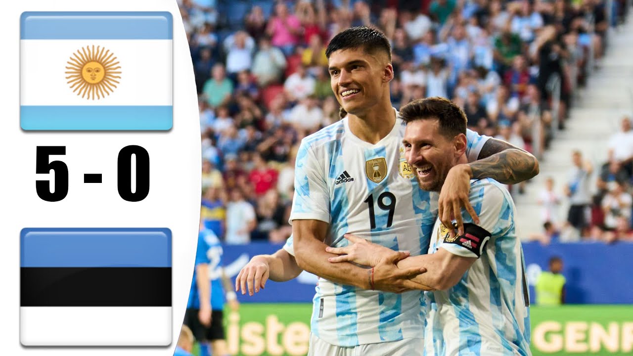 Lionel Messi Goals vs Estonia | Argentina vs Estonia 5-0 Highlights ...