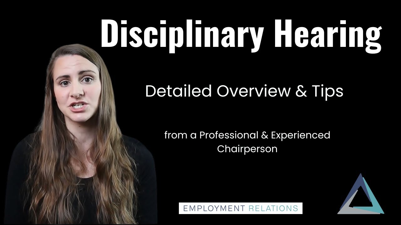 Disciplinary Hearing Comprehensive Overview - YouTube