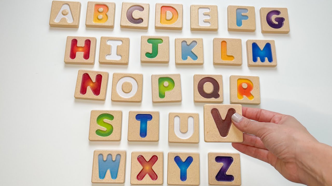 Learn ABCs & Basic English Words with Alphabet Blocks Educational Video ...
