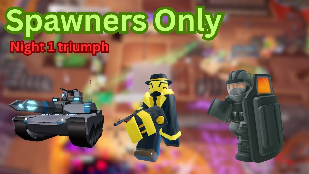 TDS Event Night 1 SPAWNER ONLY triumph in quad | TDS ROBLOX - YouTube