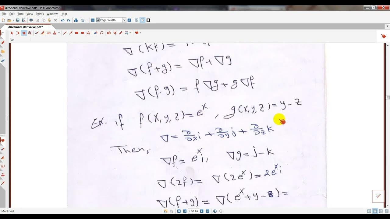 gradient vector and directional derivatives 2 - YouTube