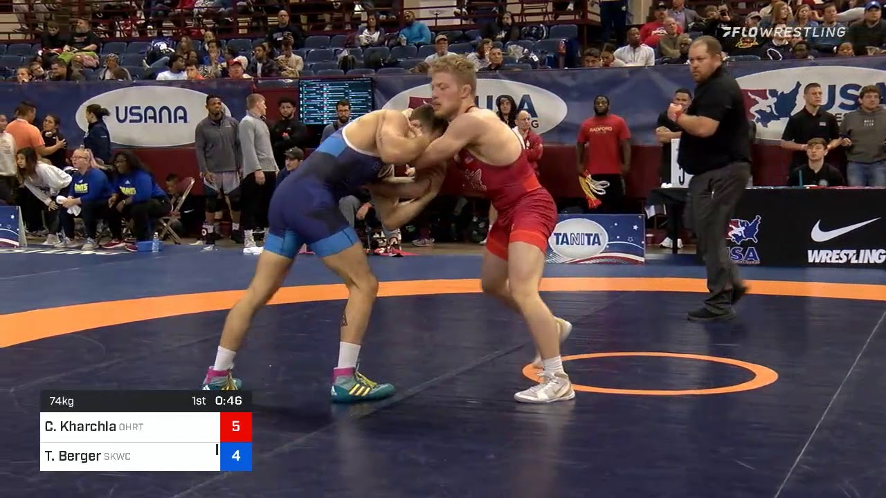 74 Kg Prelims Carson Kharchla Ohio Regional Training Center Vs Tyler ...