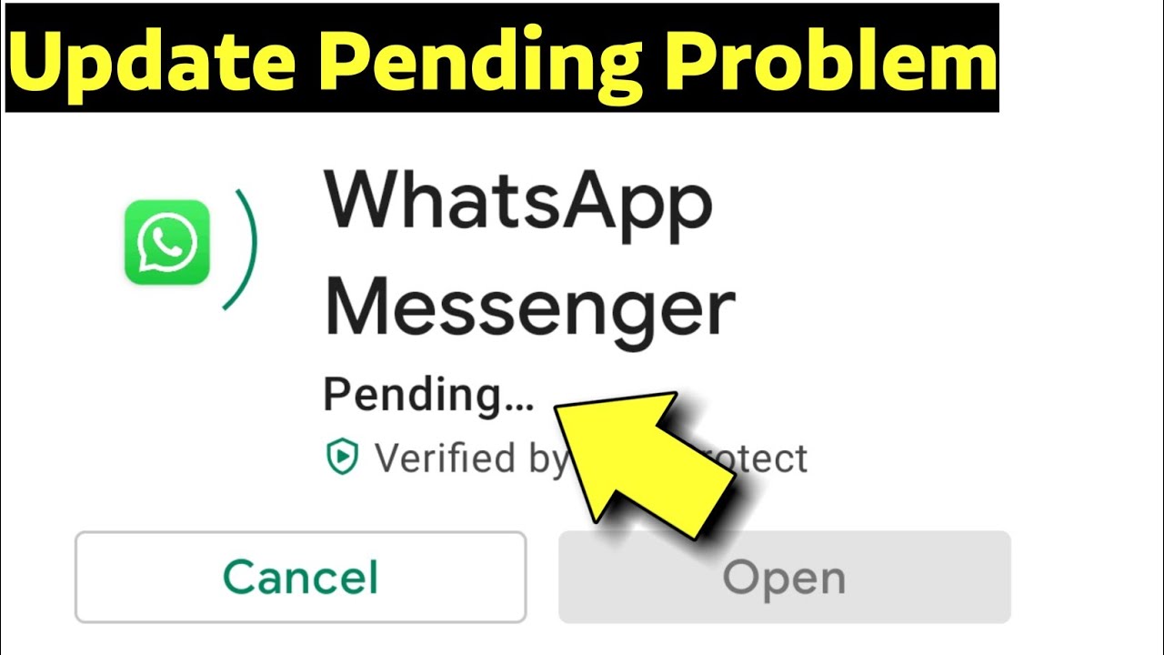 Whatsapp Update Pending Problem | Play Store Update Pending Problem ...