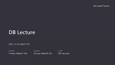 CSE421 - Database Systems - YouTube