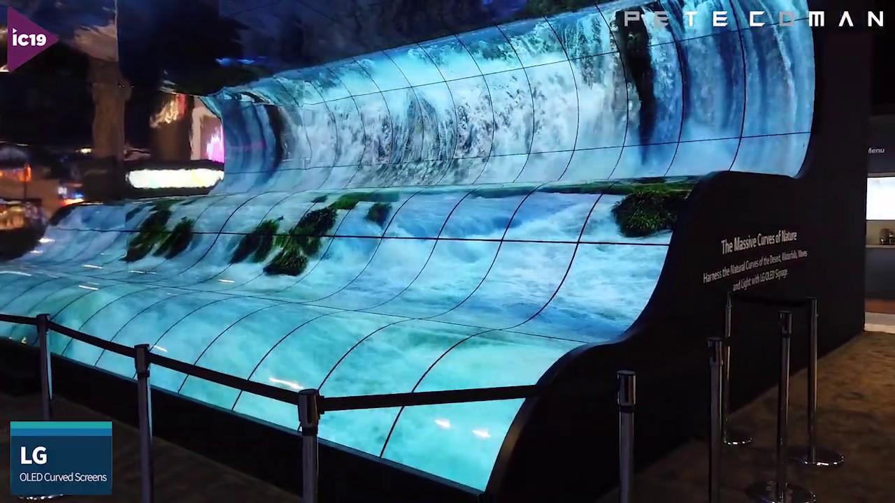 InfoComm 2019 | LG Curved OLED Screens - Reviewed by TEC MAN - YouTube