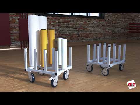 How To: 12 Roll Vinyl Holder Rack Build Instructions SKU: EZM12 - YouTube