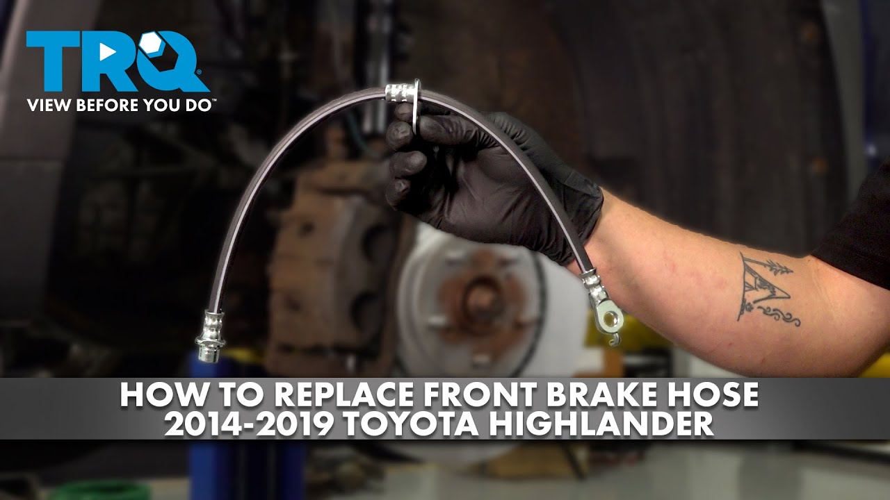 How to Replace Front Brake Hoses 2014-2019 Toyota Highlander - YouTube