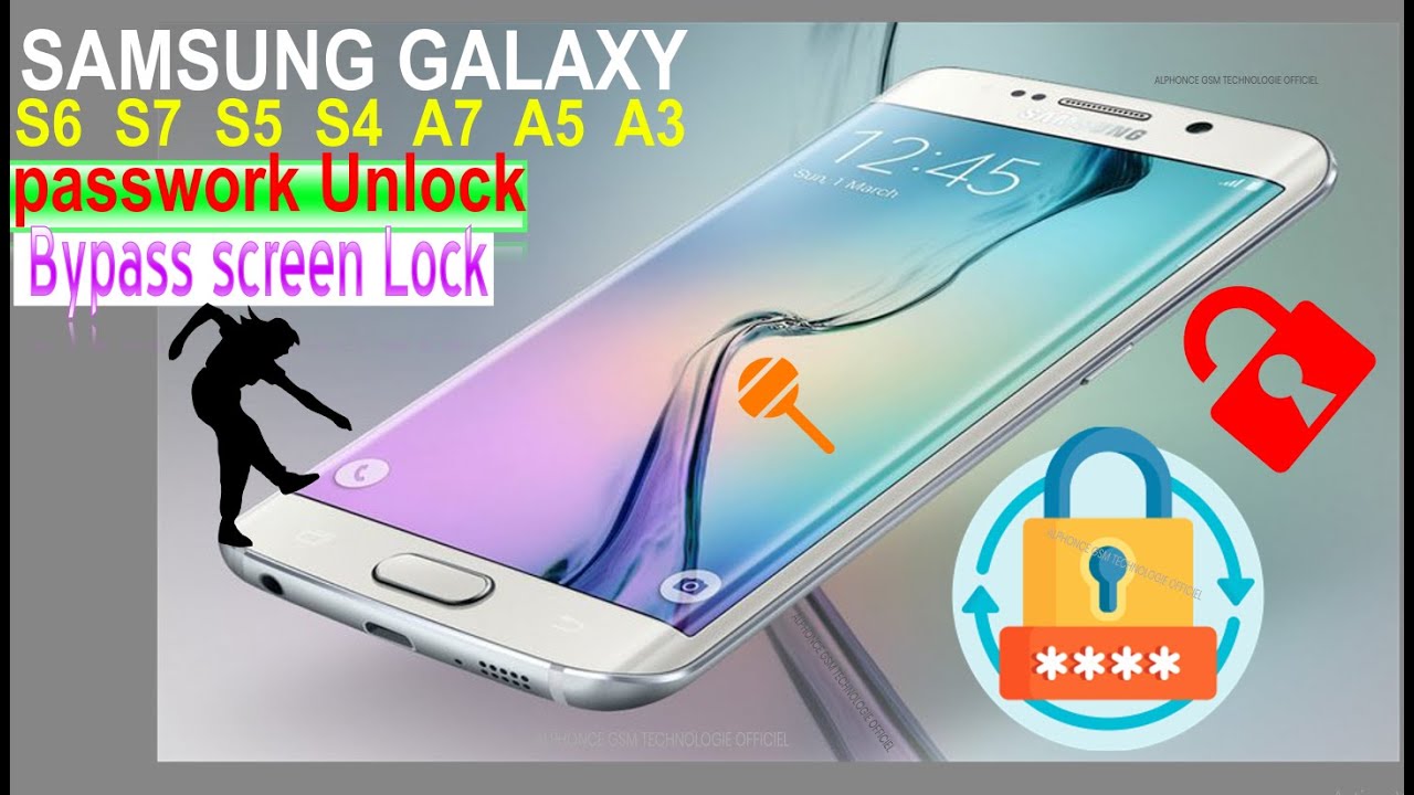 Samsung Galaxy S6 /S7/S5/S4/A7/A3 Hard Reset GALAXY Unlock screen lock / Samsung FACTORY RESET ...