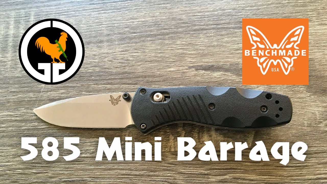 Benchmade 585 Mini Barrage Full Review - YouTube