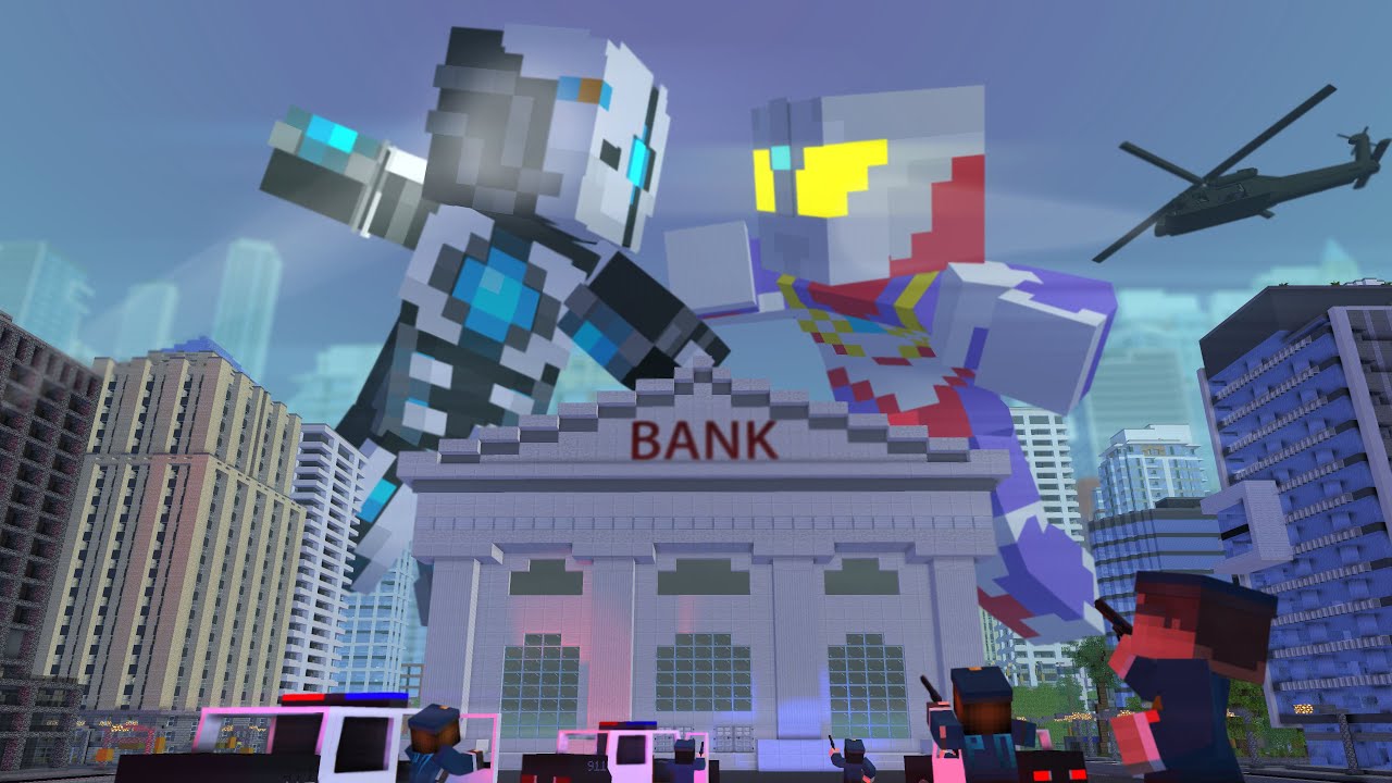 Minecraft Animation: Ultraman Tiga vs Hacker - YouTube