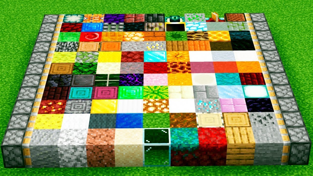 all new minecraft blocks together combination ( x1000) = ??? - YouTube
