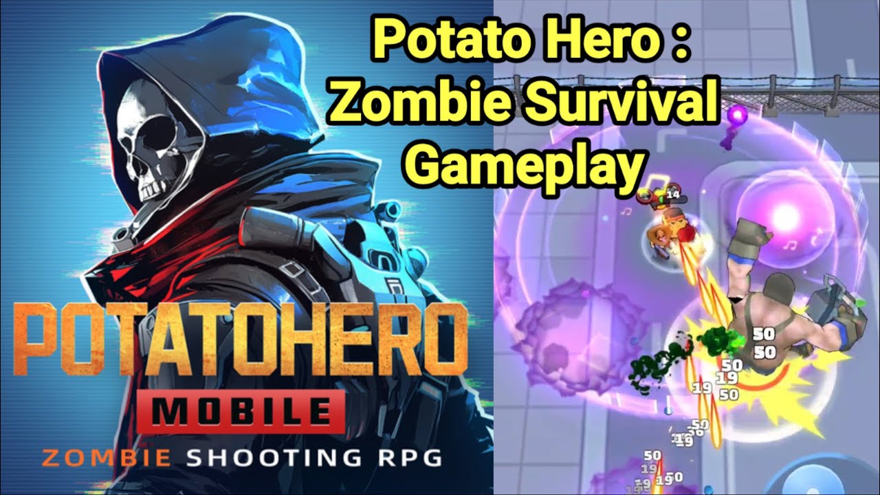Potato Hero : Zombie Survival Game Gameplay - YouTube