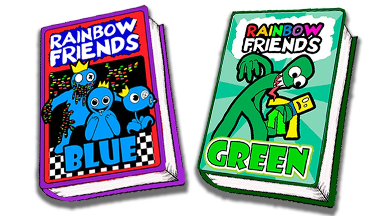 COLECCION DE LIBRO DE JUEGOS RAINBOW FRIENDS BLUE Y GREEN - YouTube