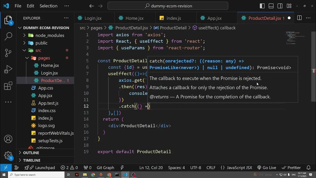 Ecom-Reactjs using dummyapi Part2 - YouTube