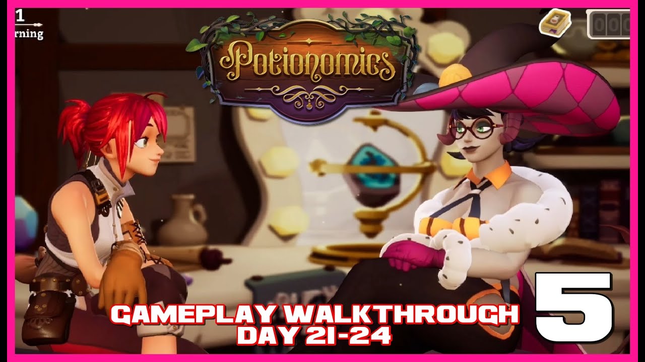 Potionomics Gameplay Walkthrough Part 5 - Day 21 to Day 24 [NO COMMENTARY] - YouTube