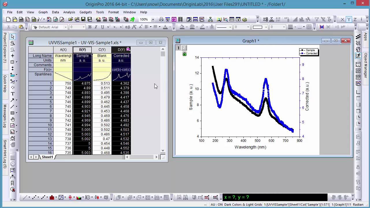 Quick Overview of Data Import in Origin 2016 - YouTube