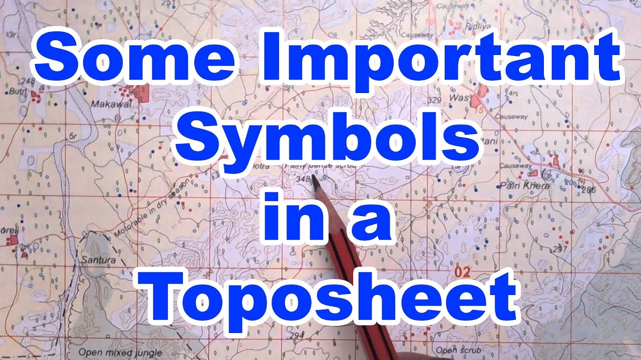 Important Symbols in a Toposheet | ICSE Geography Class 10 - YouTube