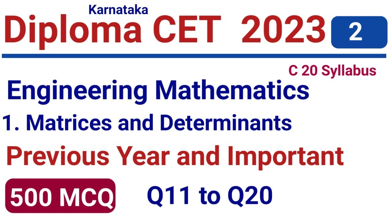 diploma cet|maths previous year question paper|applied mathematics in ...