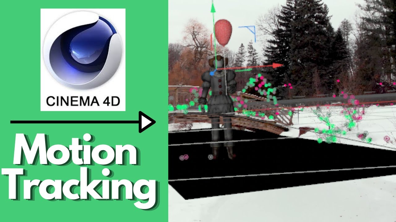 Tracking an object in cinema 4d tutorial - Pennywise tutorial - YouTube