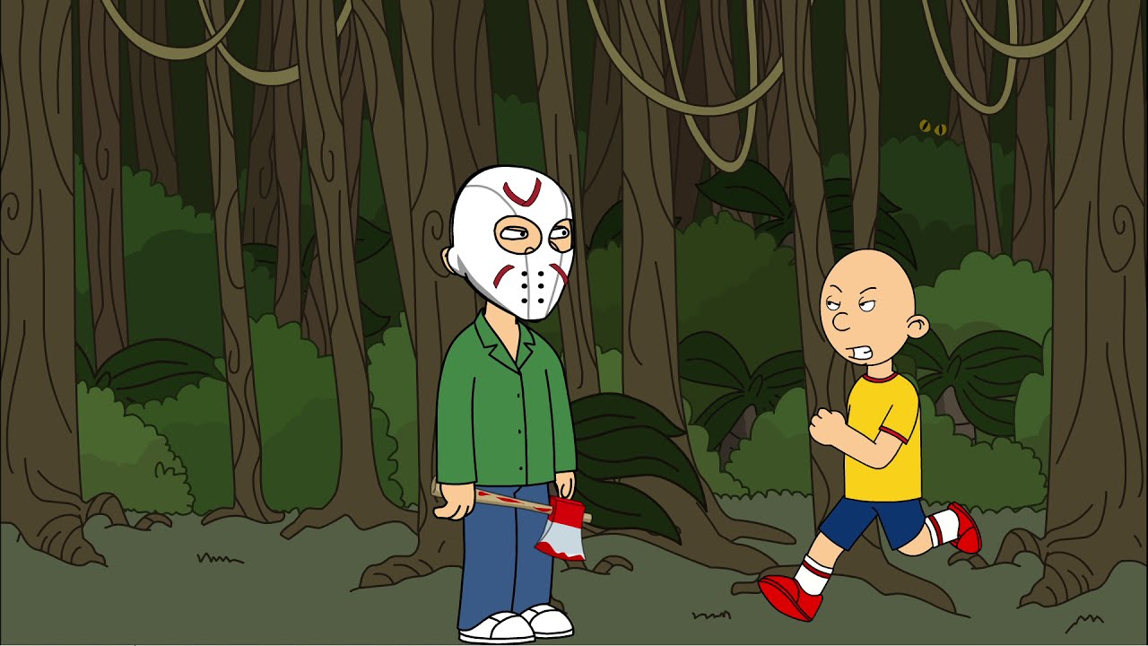 caillou kills jason voorhees/ungrounded. - YouTube