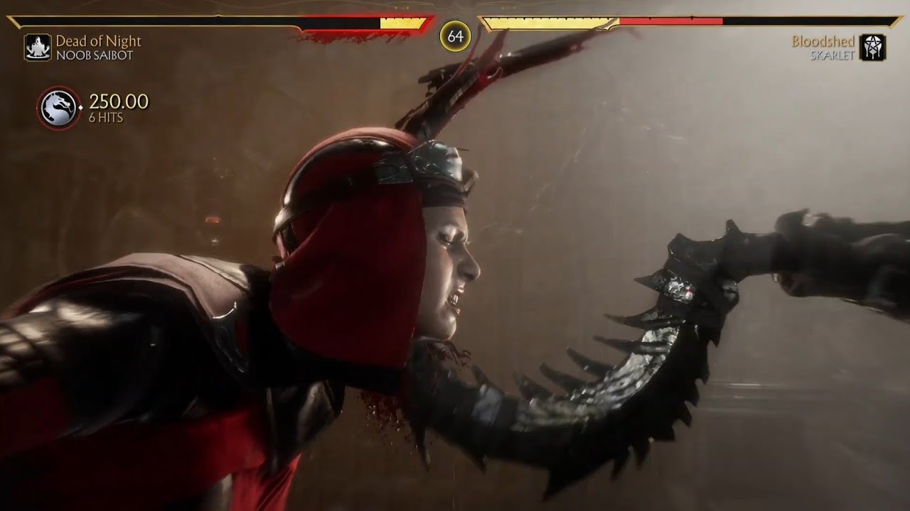 SKARLET BLEEDS OUT! Noob Saibot’s SHADOW FATALITY IS INSANE! - YouTube
