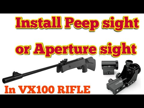 Install Peep sight or Aperture sight. - YouTube