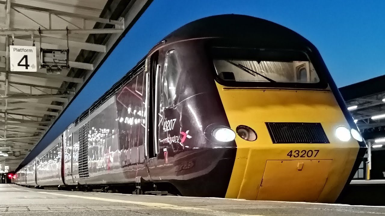 CrossCountry HST Set 43207 & 43366 Is Working 5V61 2117 Plymouth To ...