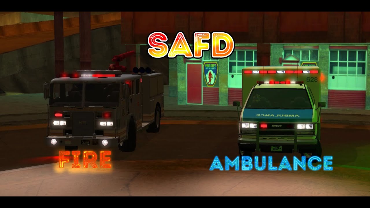 SAFD Pack IVF | Fire truck & Ambulance - YouTube