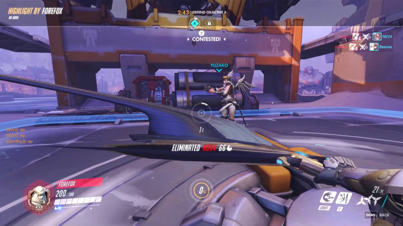 Overwatch Genji Deflects Hanzos Dragonstrike Youtube