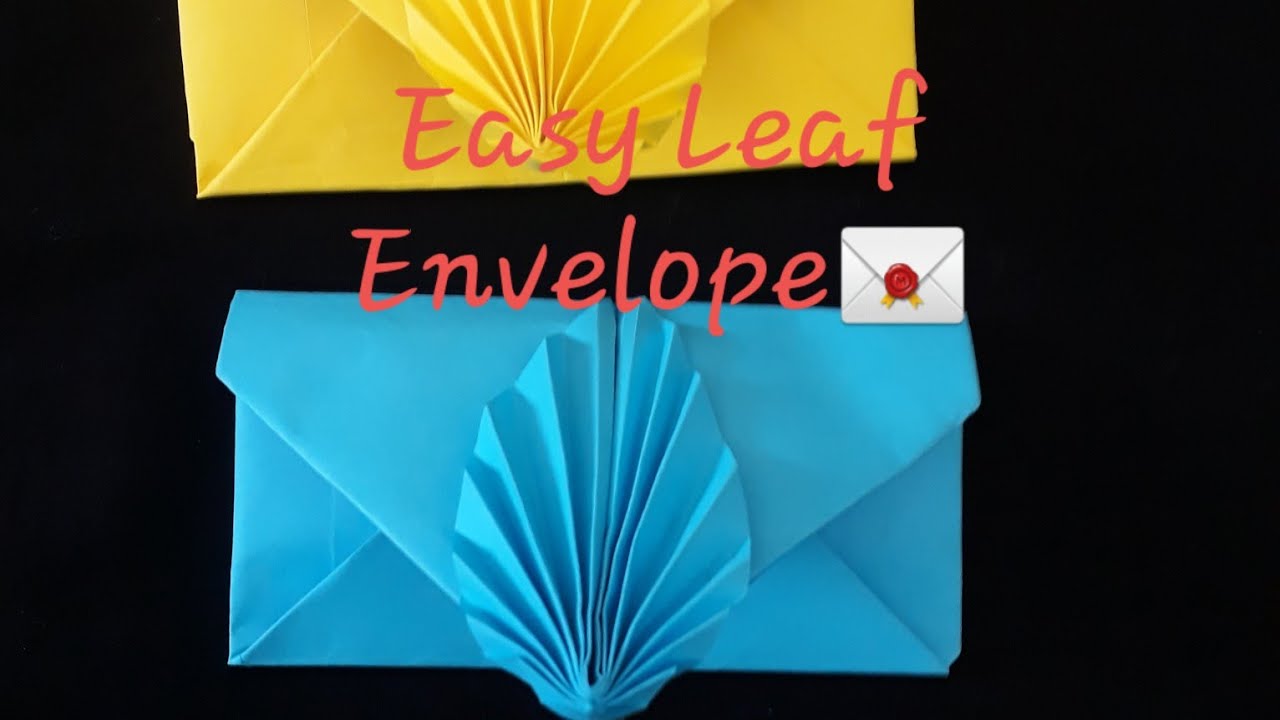 DIY : leaf envelope l envelope making ideas easy l Diy envelope Easy ...