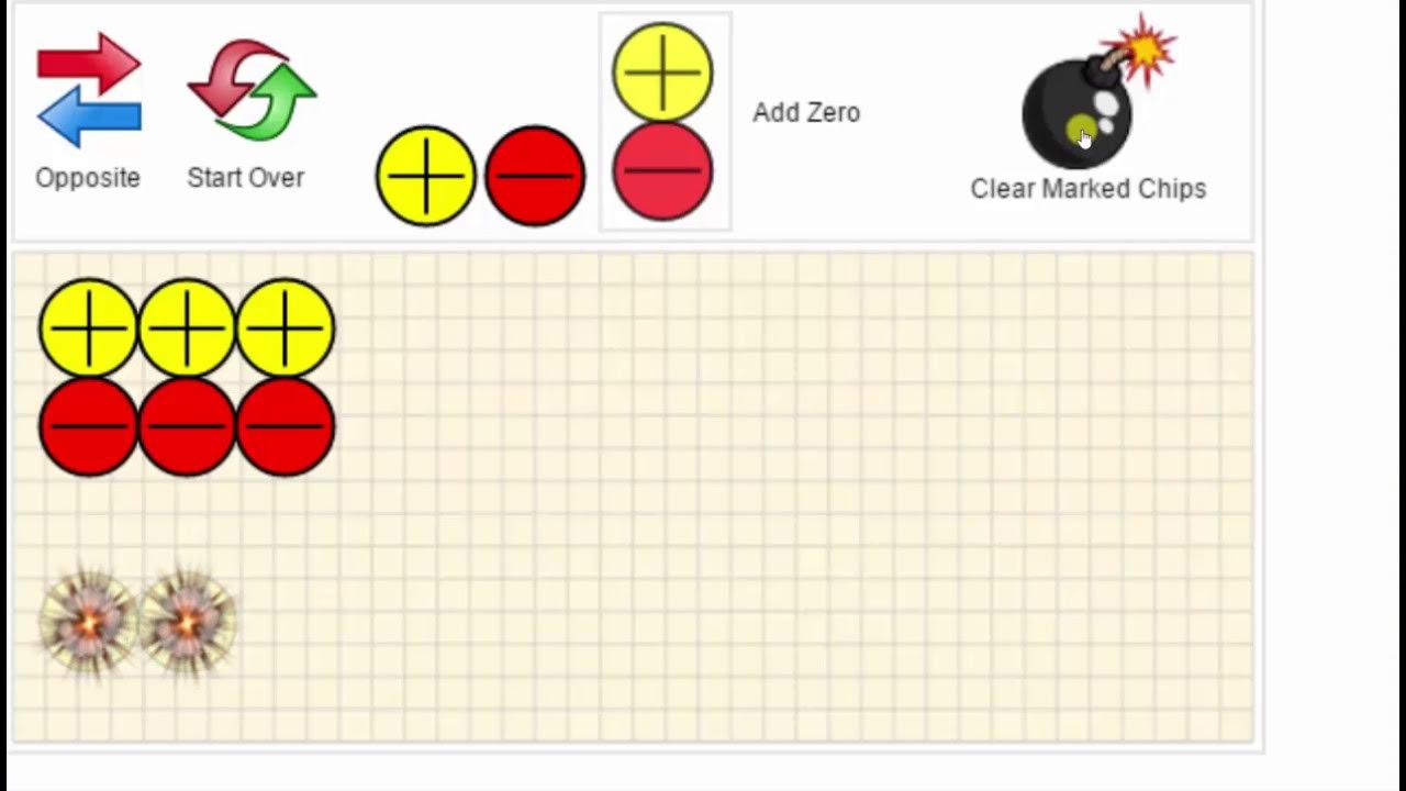 Integer Chips Virtual Manipulative - YouTube