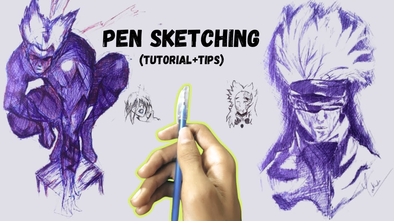Ball Pen Sketching like pro ! tutorial. #pensketching #penshading - YouTube