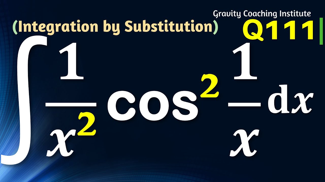 Q211 | ∫ 1/x^2 cos ^2⁡(1/x) dx | Integral of 1 by x square cos square 1 ...