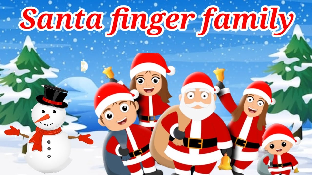 Santa Finger Family Song 10 |Hey kids Nursery Rhymes & Songs For ...
