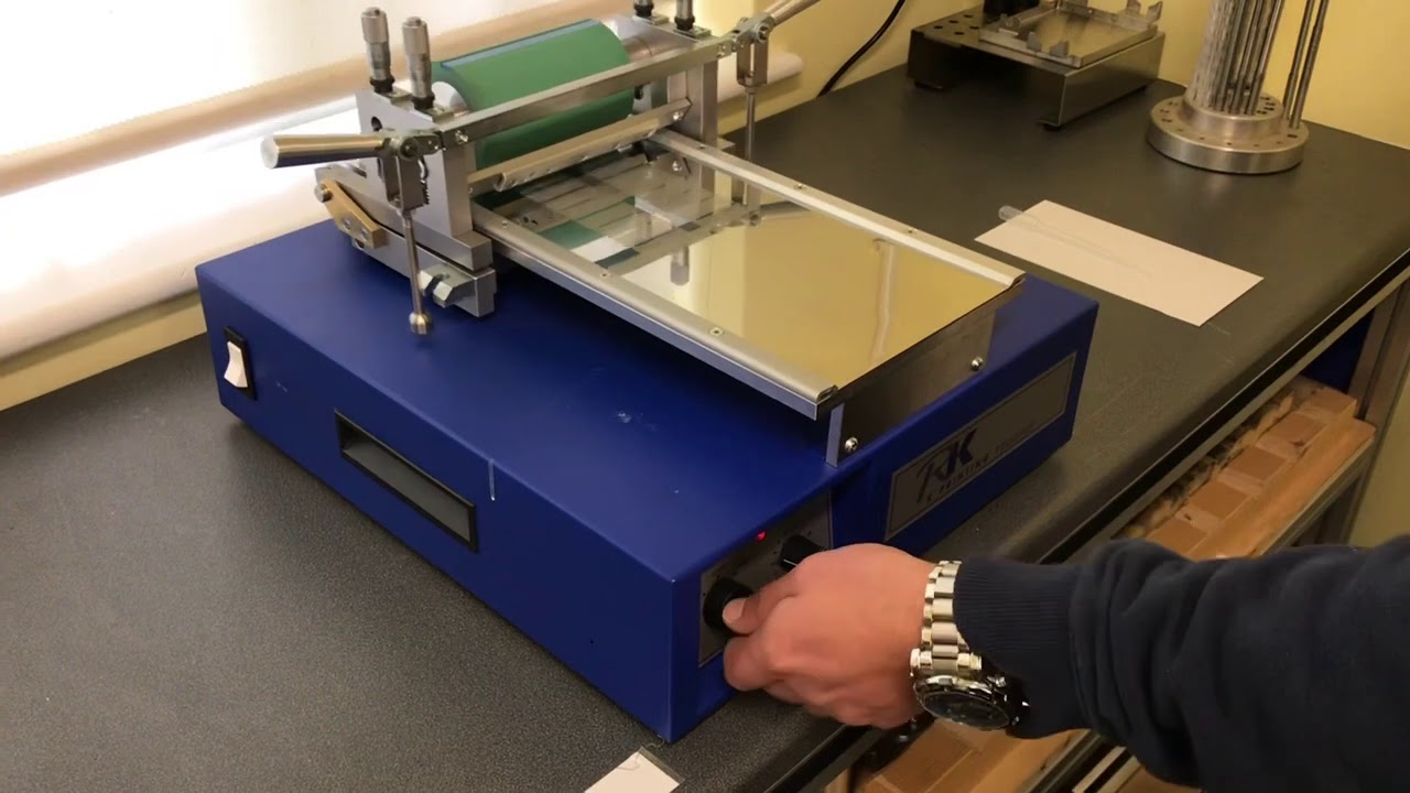 RK Printcoat Instruments KPP - Gravure head set up - YouTube
