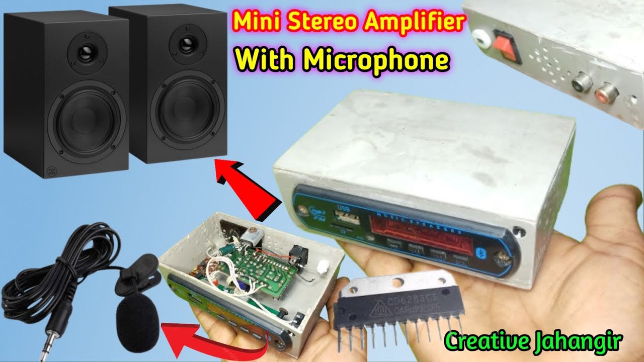 Secrets of Building Mini Amplifier with Mic | How To Make A Mini ...
