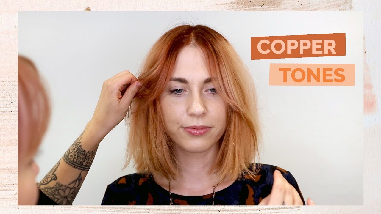 FROM BLONDE TO COPPER • COPPER TONES MAKE-OVER - YouTube
