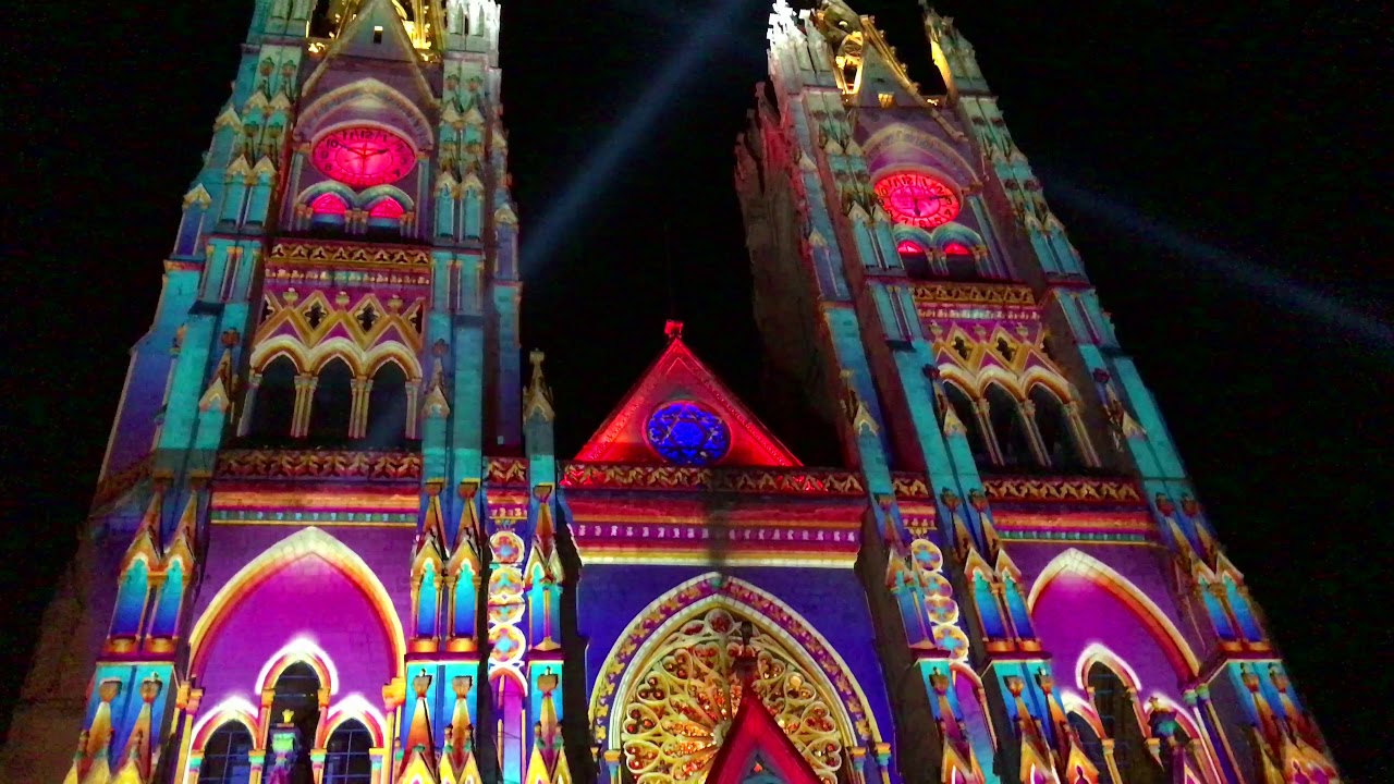 Huge Projection Mapping - Festival of Lights 2017. Quito- Ecuador ...