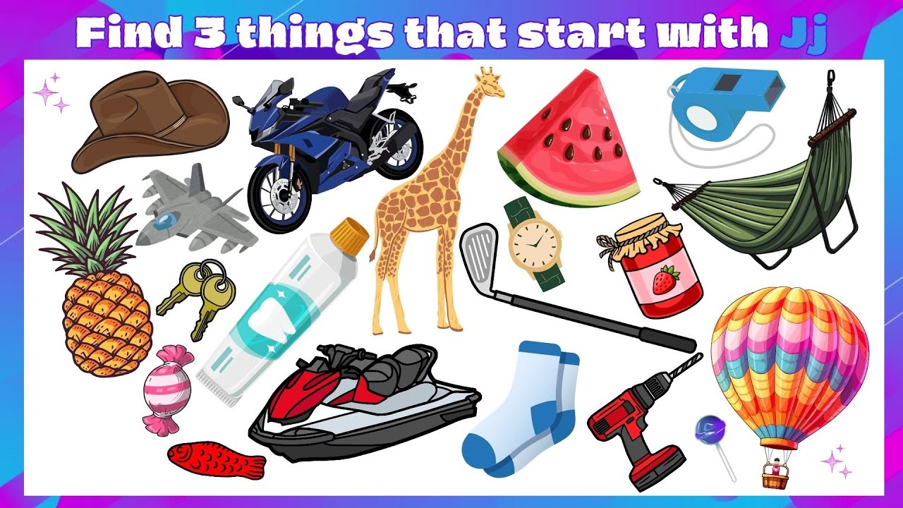 ALPHABET I SPY LETTER J | I SPY FOR KIDS | I SPY WITH MY LITTLE EYE ...