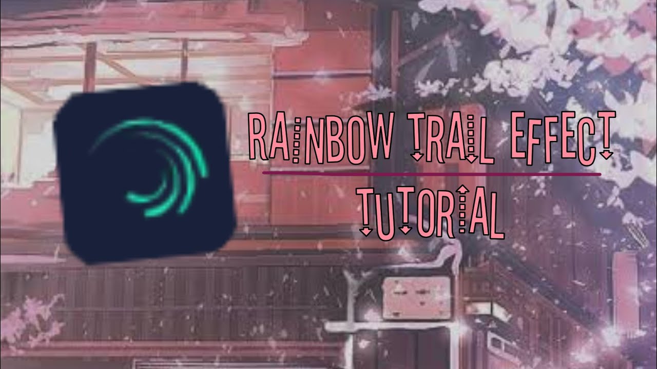 Rainbow trail effect | alight motion tutorial - YouTube