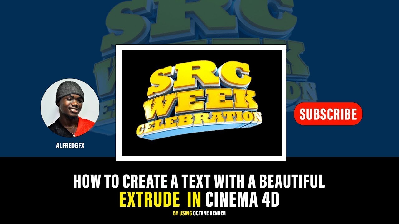 how to create a Text with a beautiful Extrude in cinema 4d with octane ...