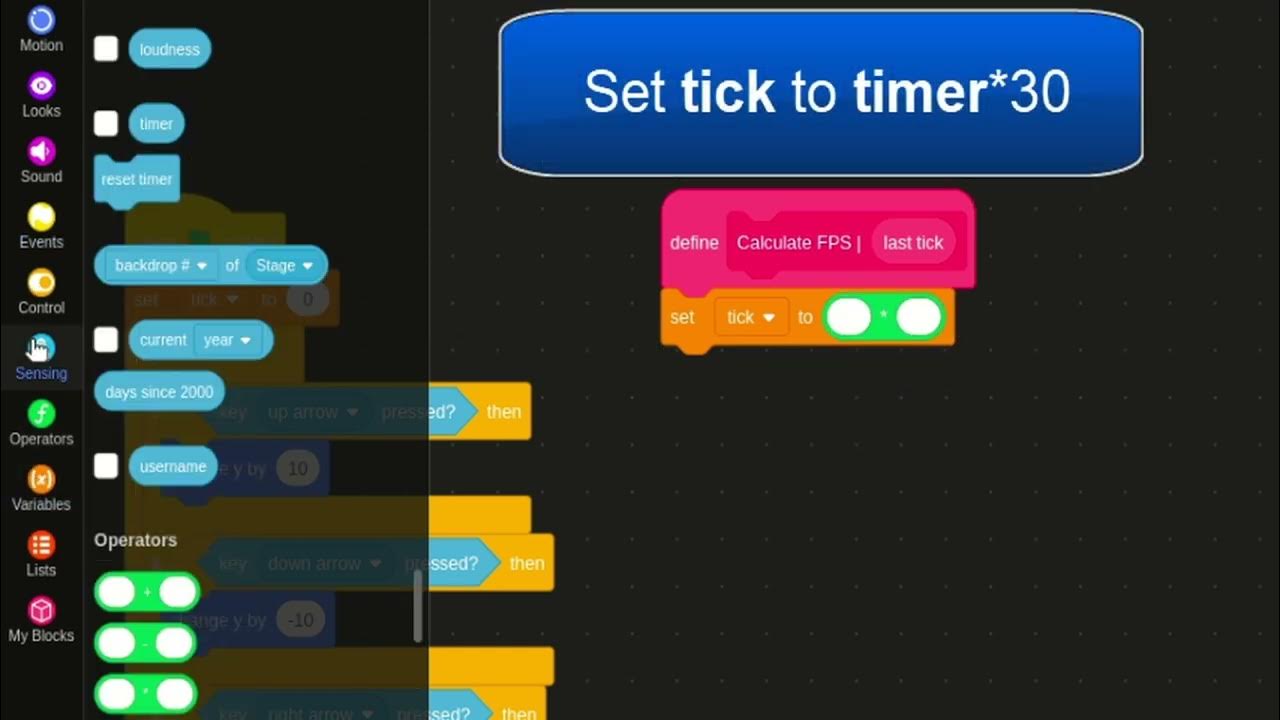 How to make an FPS counter in Scratch - YouTube