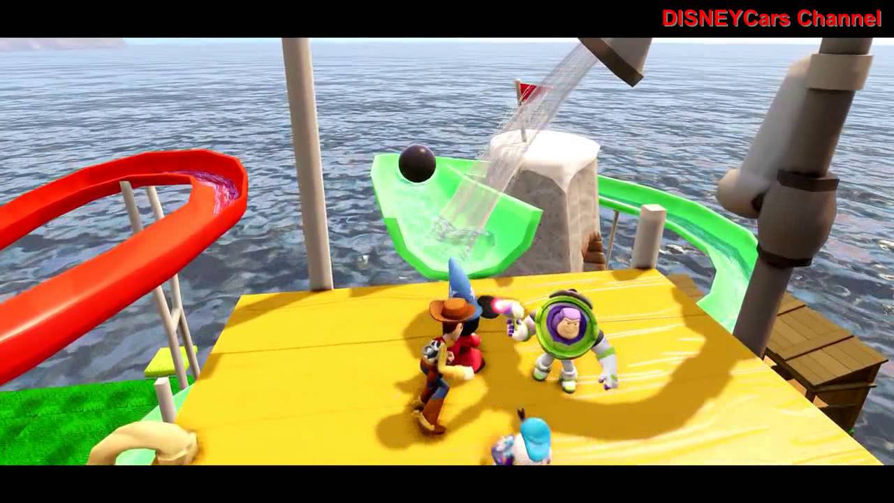 Disney Classics Donald Duck and Mickey Mouse playing with Toy Story ...