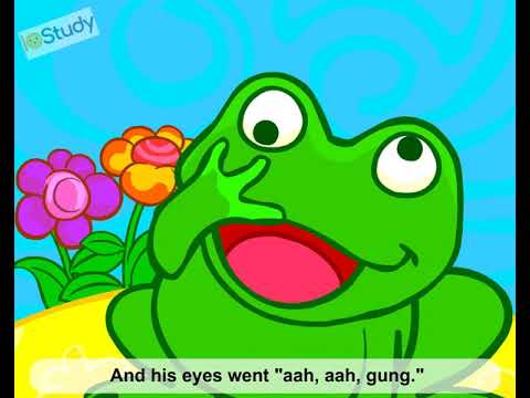 học Tiếng Anh qua bài hát - IOStudy - Little Green Frog - Kids song ...