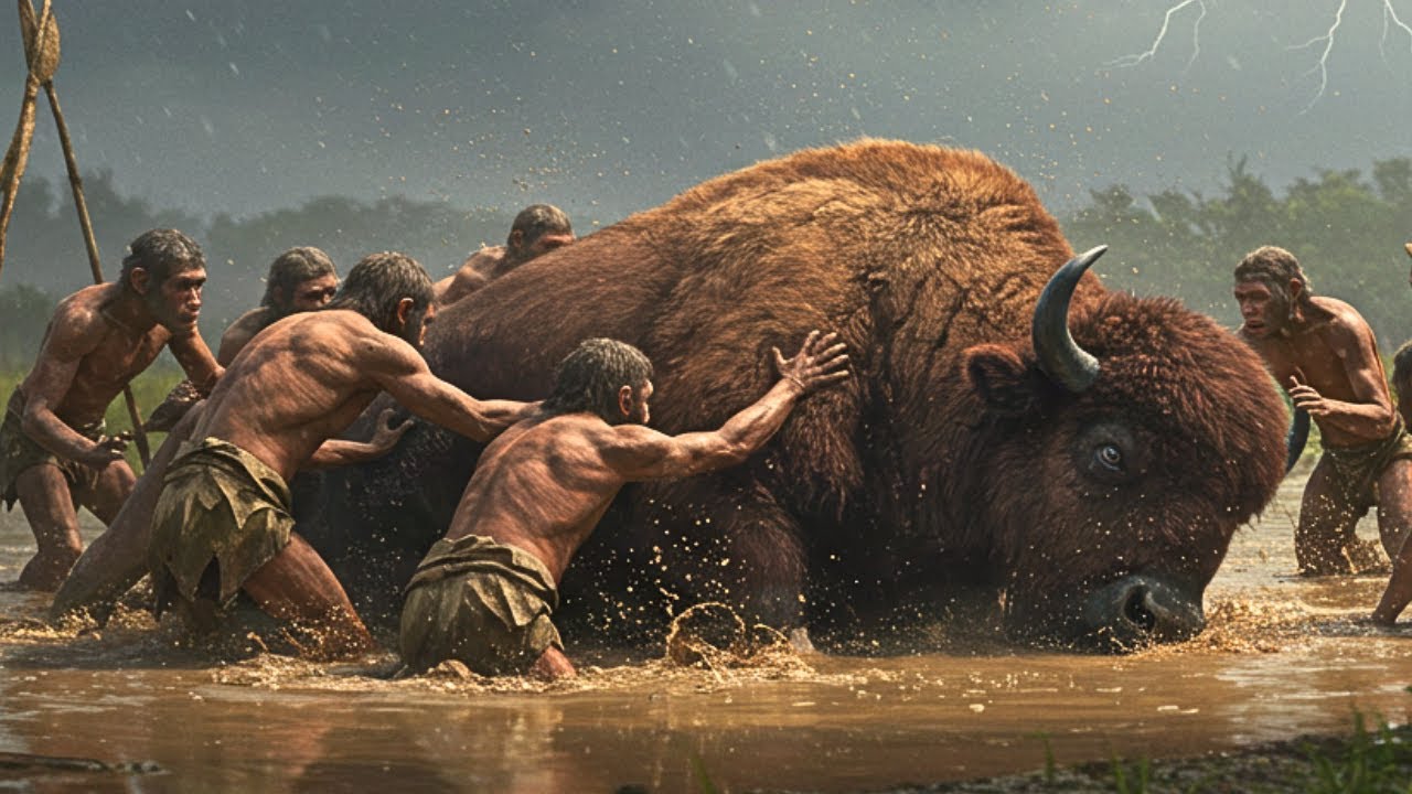 What if humans coexisted with giant horned bison herds? | Life 7.5 ...