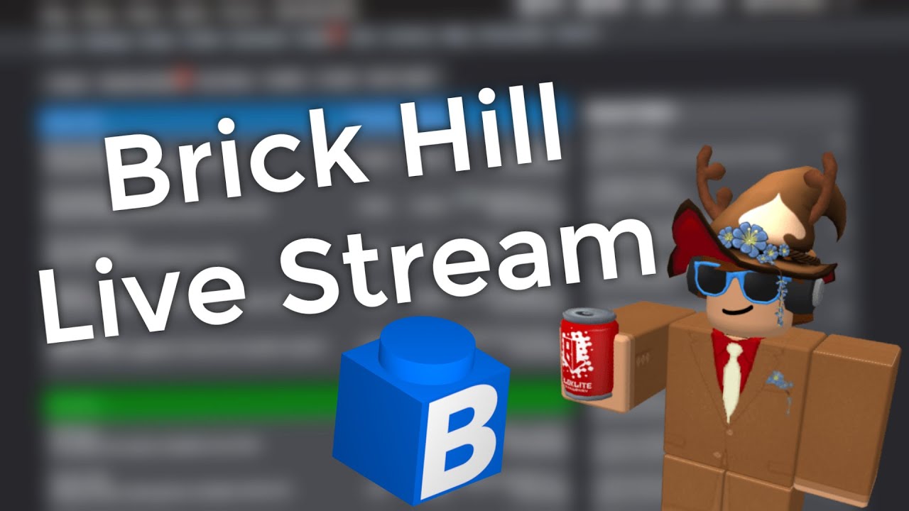 Brick Hill Live Stream - Drawn people & hats! - YouTube