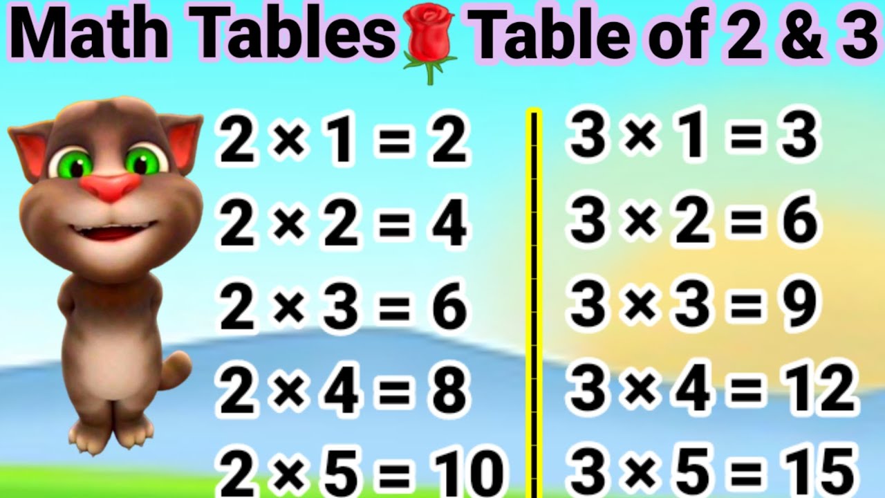 Table of 2, Table of 3, Table of 2 and 3, 2 & 3, 2 ka Table, 3 ka Table ...