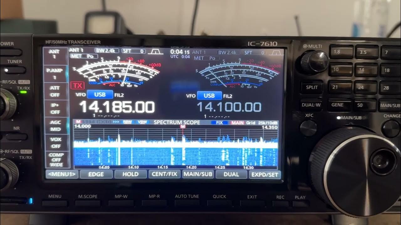ICOM IC-7610 HF/50 MHz Transceiver - YouTube