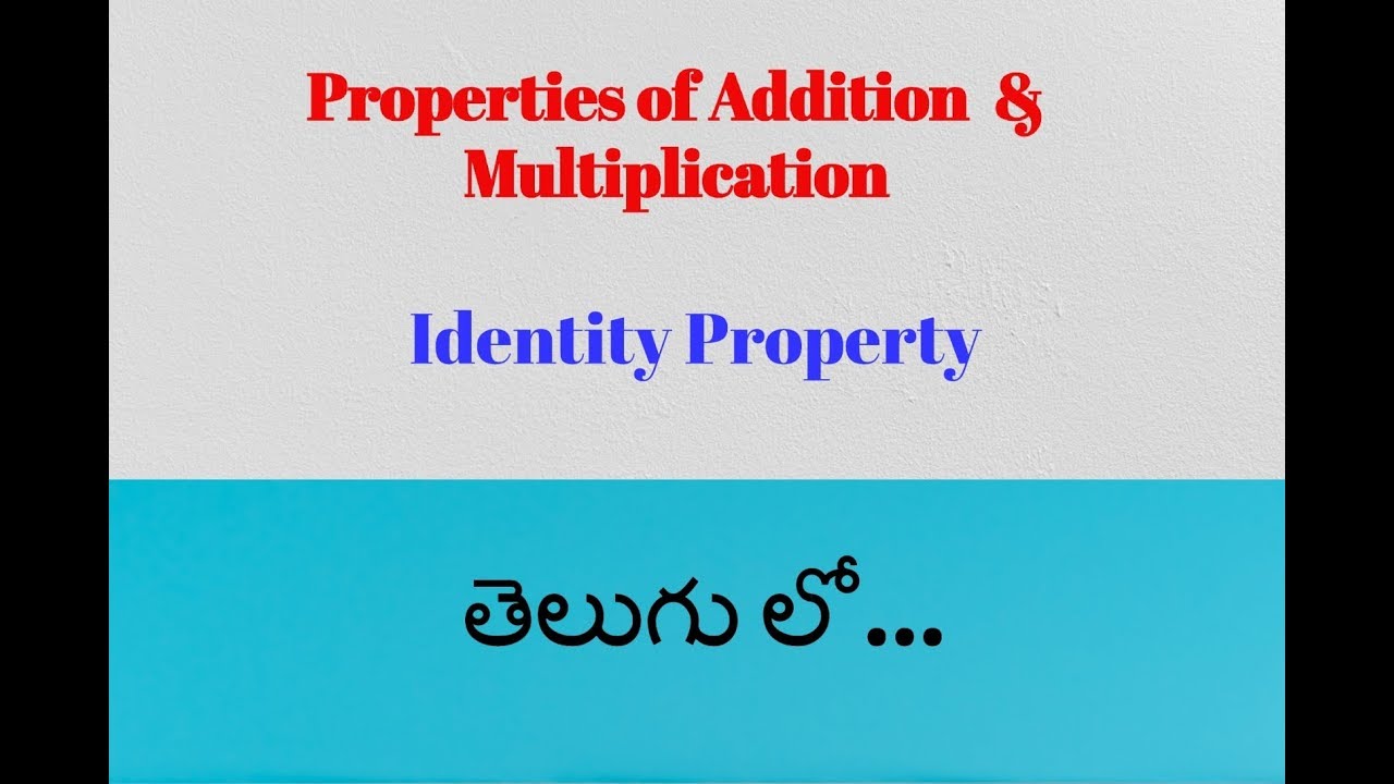 Identity Property Definition
