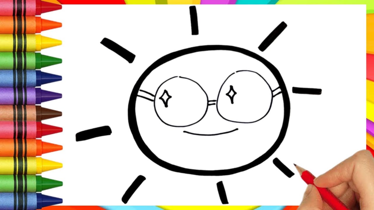 How To Draw The Sun for children || sun drawing easy - YouTube